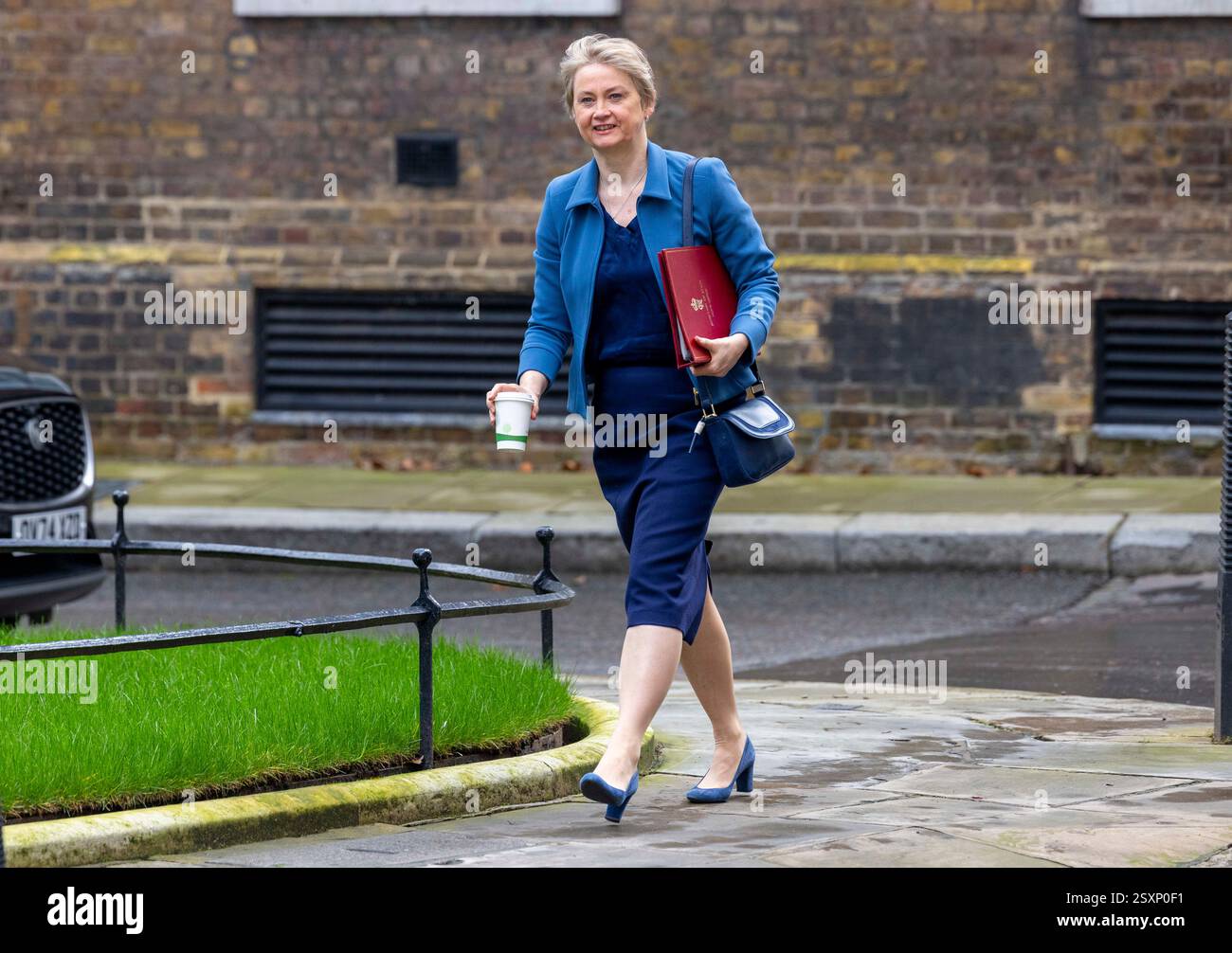 London, UK. 25th Feb, 2025. Yvette Cooper, Home Secretary, arrives in ...