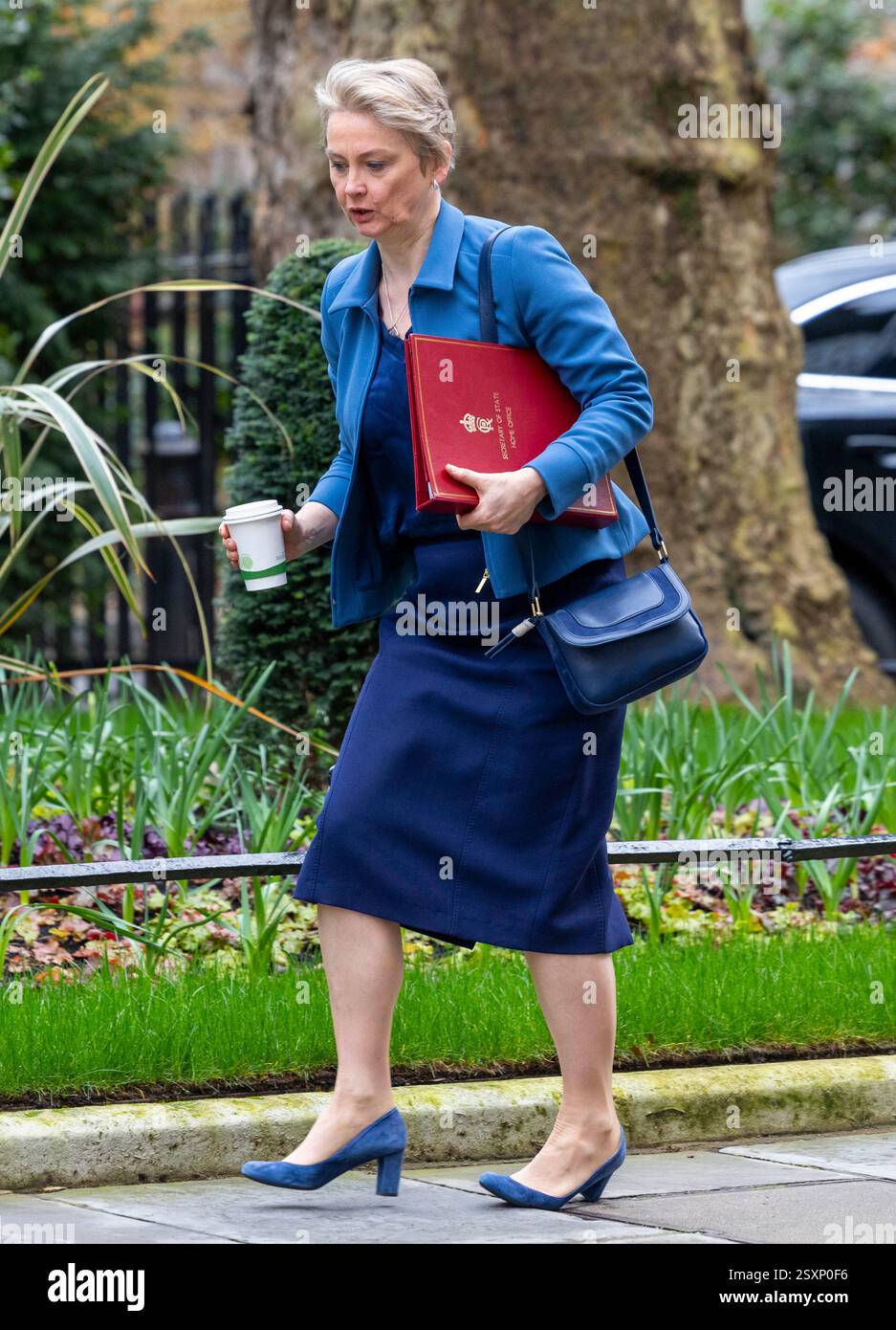 London, UK. 25th Feb, 2025. Yvette Cooper, Home Secretary, arrives in ...