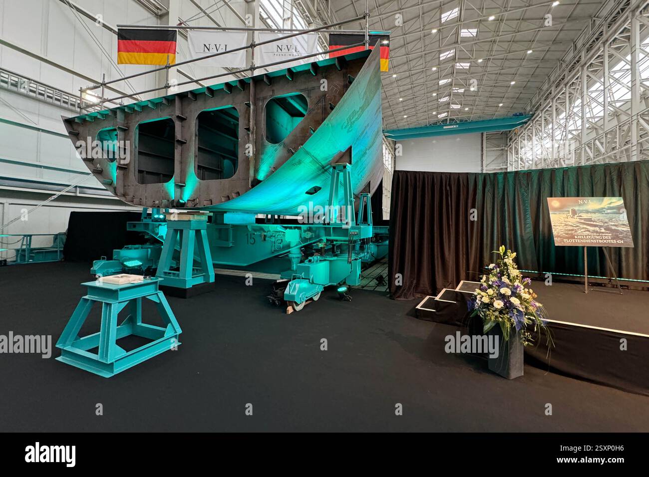 Wolgast, Germany. 25th Feb, 2025. Keel laying of the first fleet ...