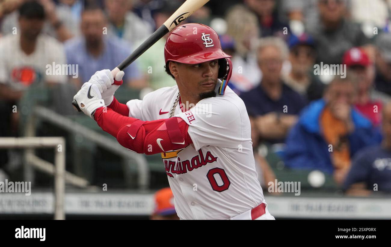 St. Louis Cardinals' Masyn Winn bats during the second inning of a ...