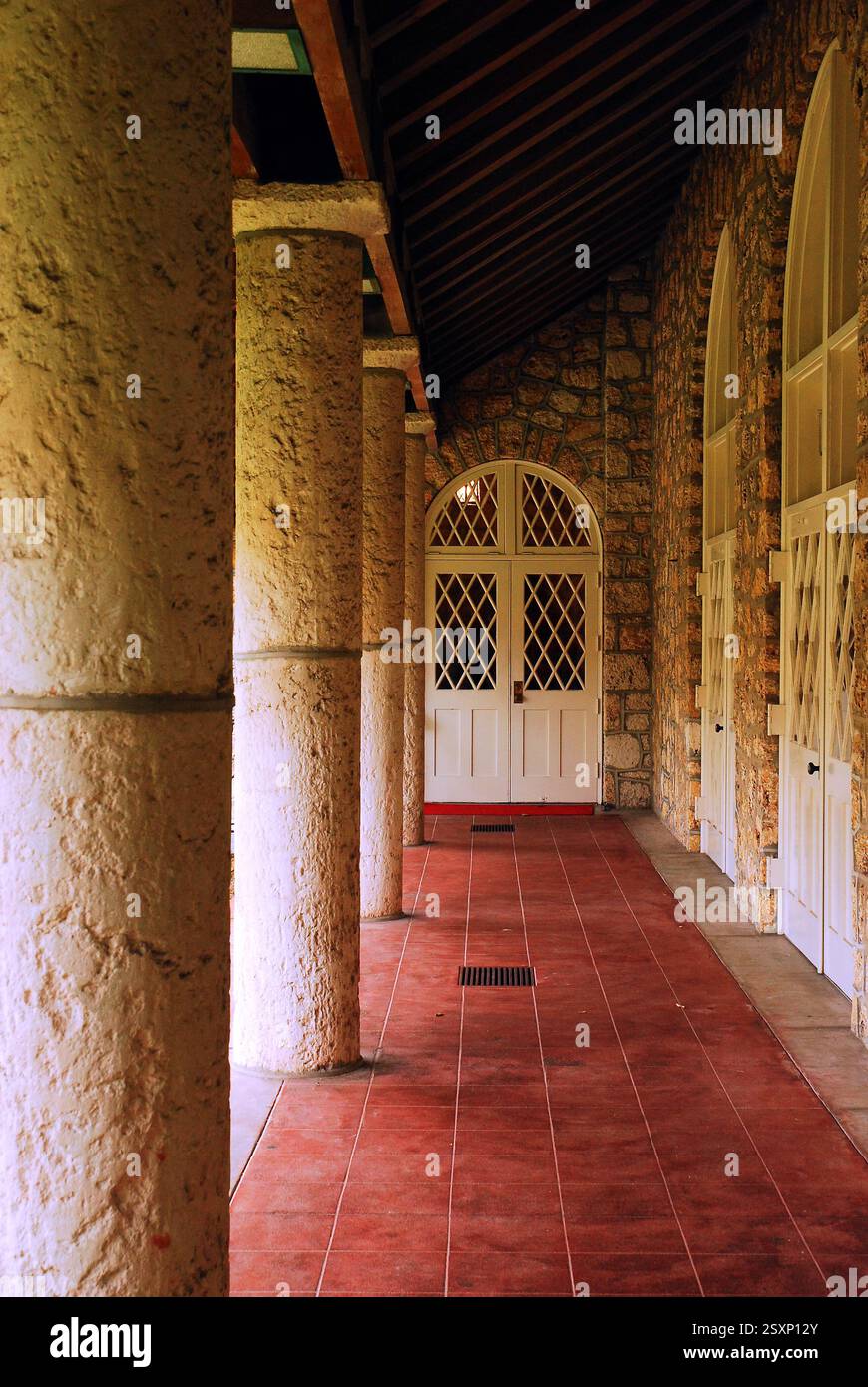 Plymouth Congregational Church Entrance Stock Photo - Alamy