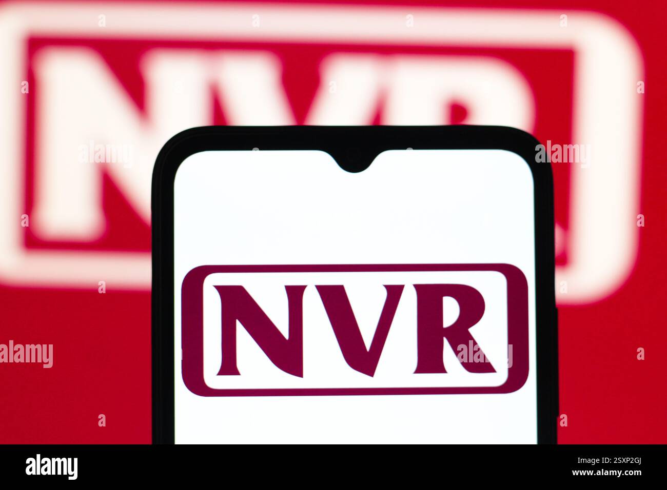 Canada. 25th Feb, 2025. In this photo illustration, the NVR logo is ...