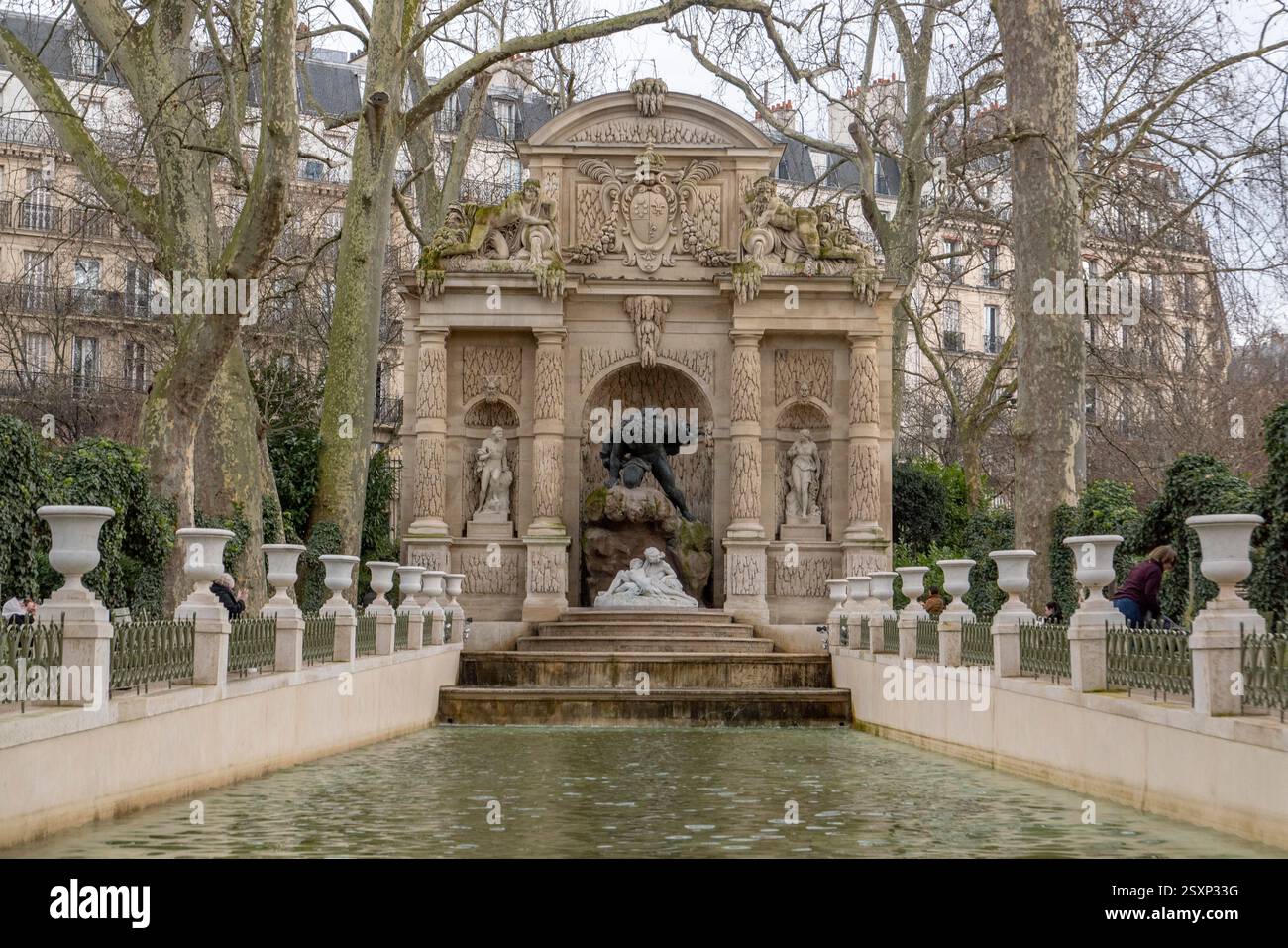 The Medici Fountain in the Jardin du Luxembourg, also known as ...