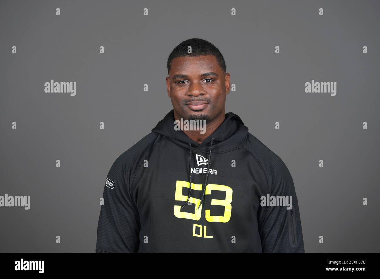 LSU defensive lineman Sai'vion Jones (DL53) poses for a portrait at the ...