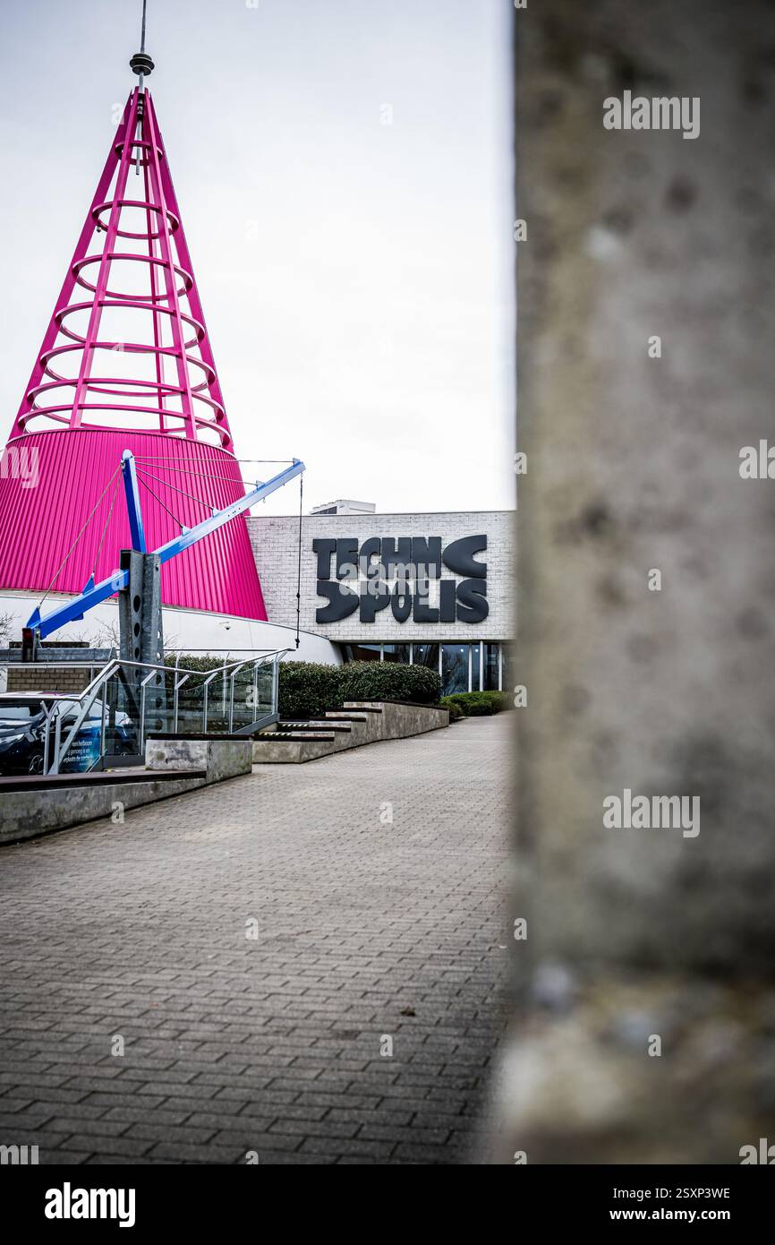 A picture showing the entrance of the Technopolis interactive science and technology museum ...
