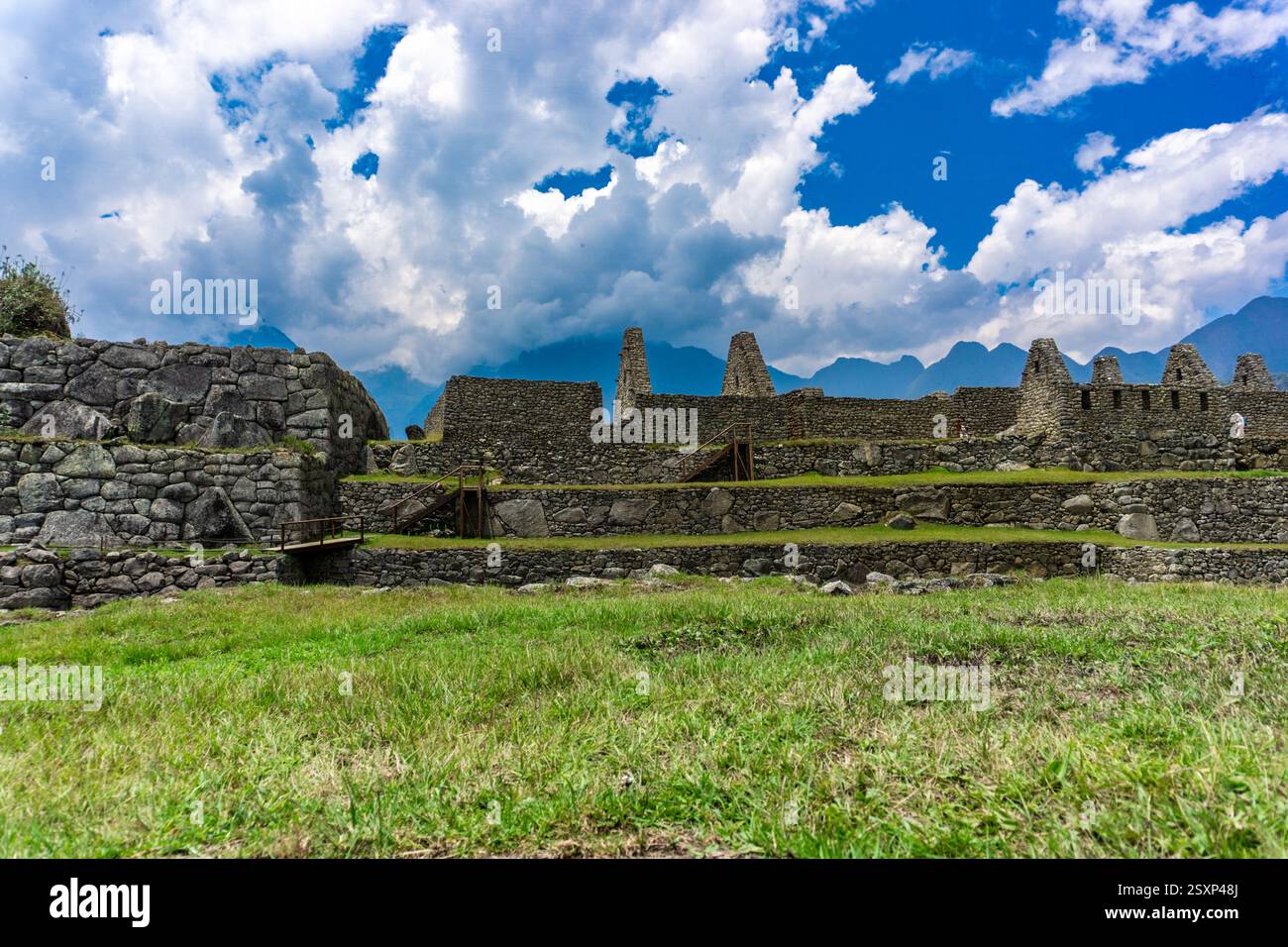 Inca Stone Architecture Of Machu Picchu Perfectly Preserved Within The ...