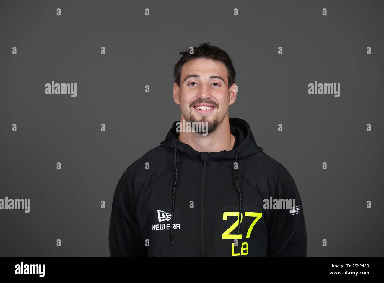 Oklahoma linebacker Danny Stutsman (LB27) poses for a portrait at the ...