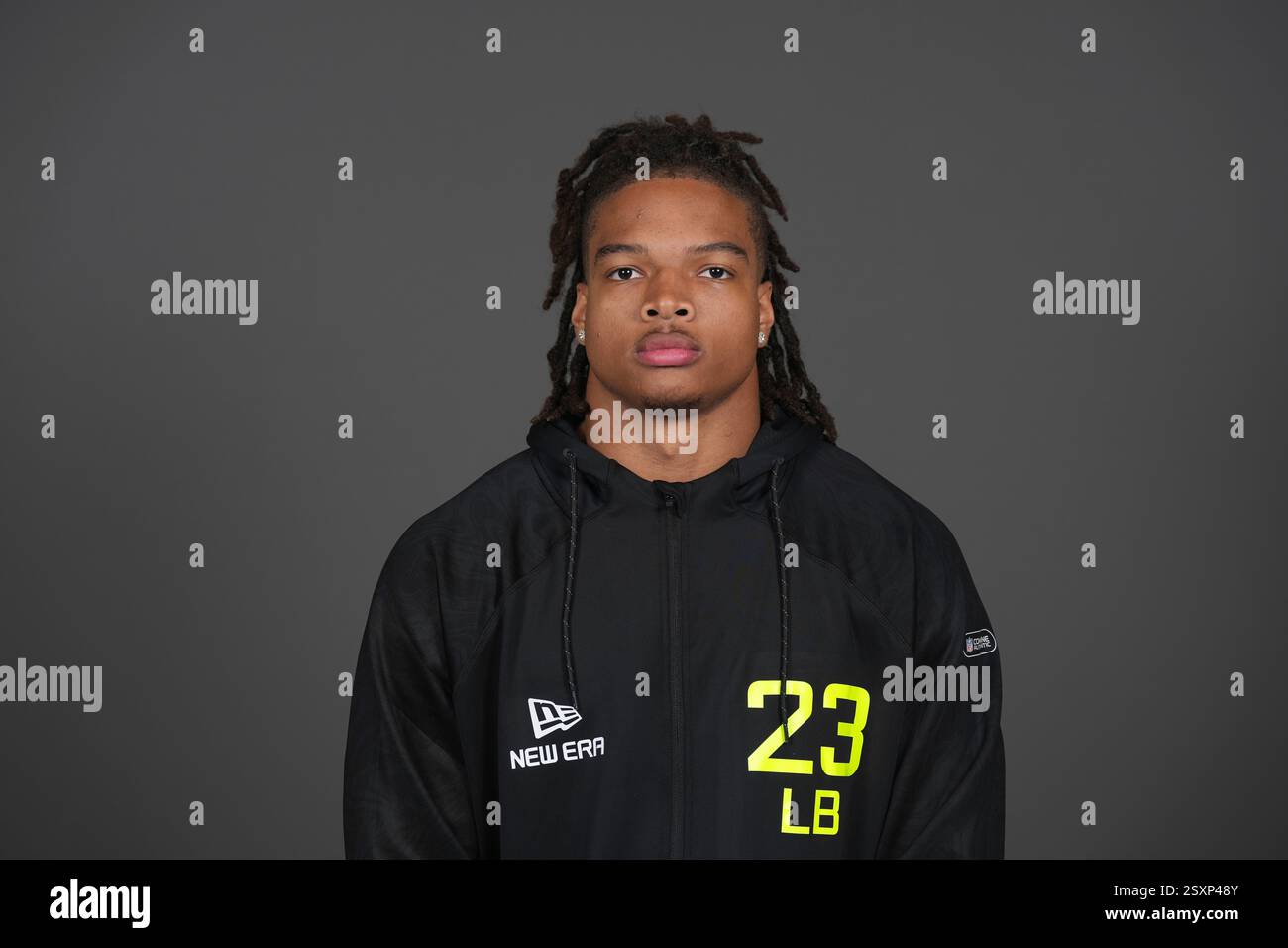 Rutgers linebacker Tyreem Powell (LB23) poses for a portrait at the NFL ...
