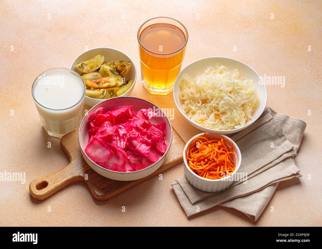 Fermented food improving gut health with probiotics and lactic acid ...