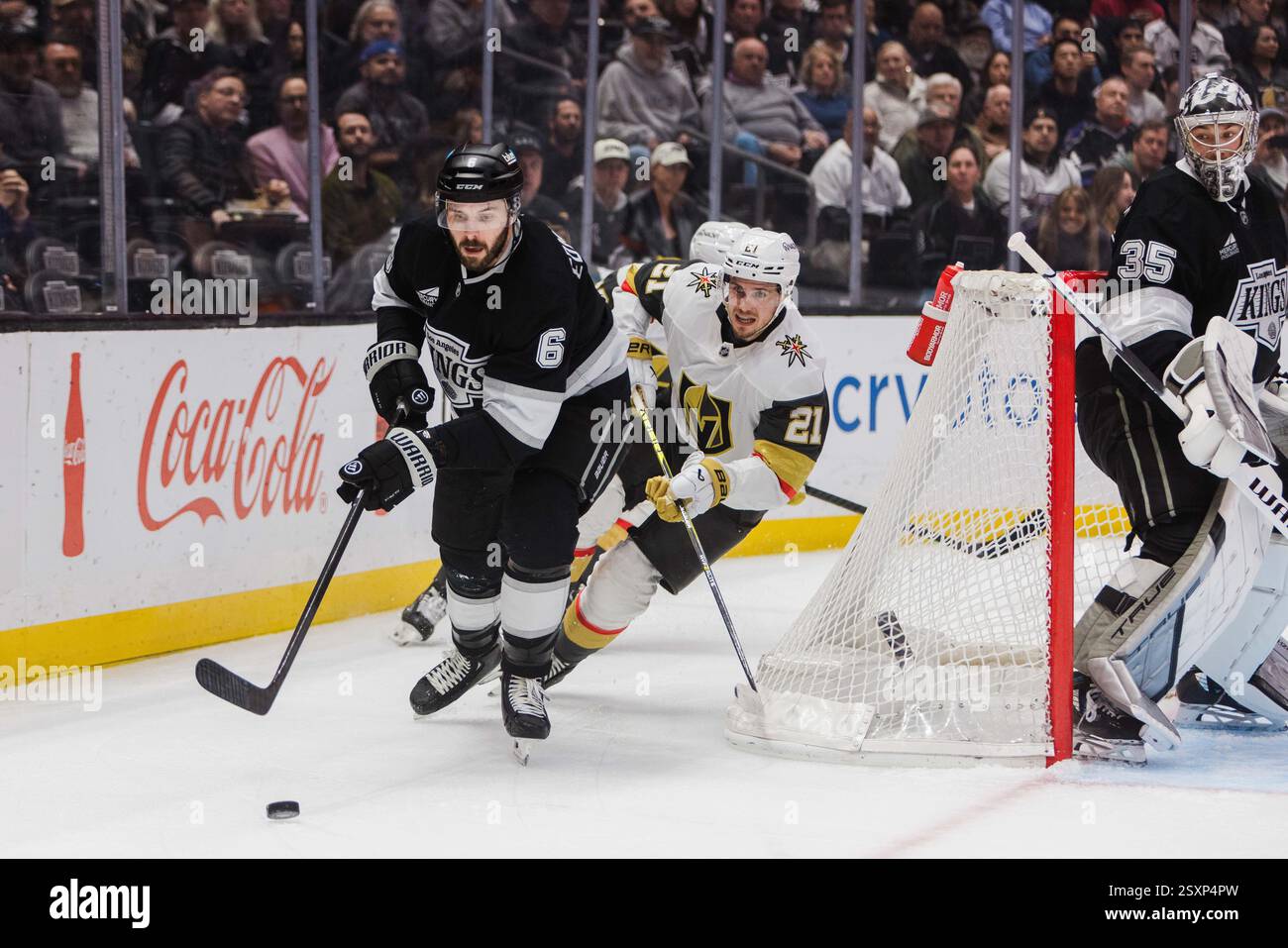 Los Angeles, California, USA. 24th Feb, 2025. JOEL EDMUNDSON of the NHL ...