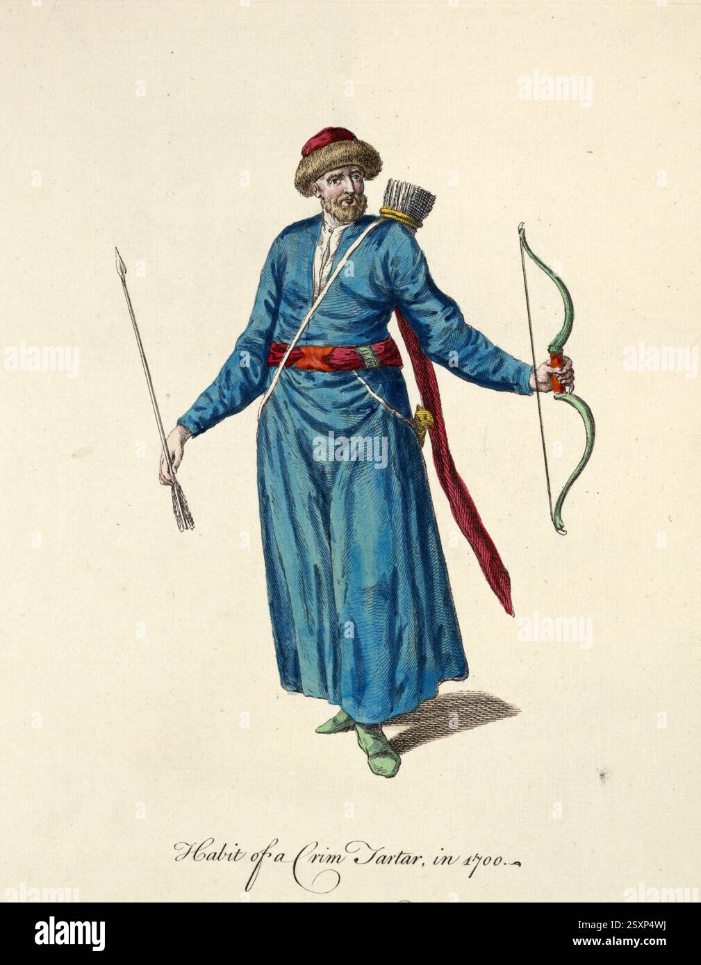 Historical clothing, fashion throughout time, costume of a Tartar from ...