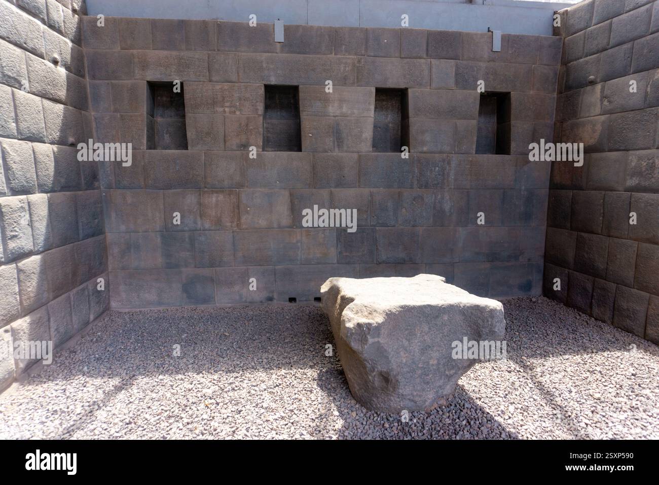 Coricancha Ruins in Cusco Peru Displaying Precise Inca Masonry and the ...