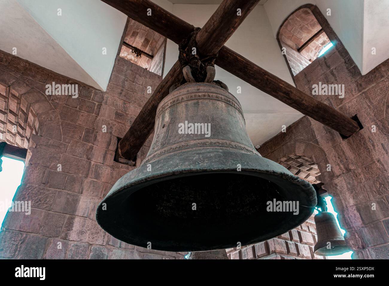 Historic Bell Tower of San Francisco de Asís Church in Cusco Peru ...