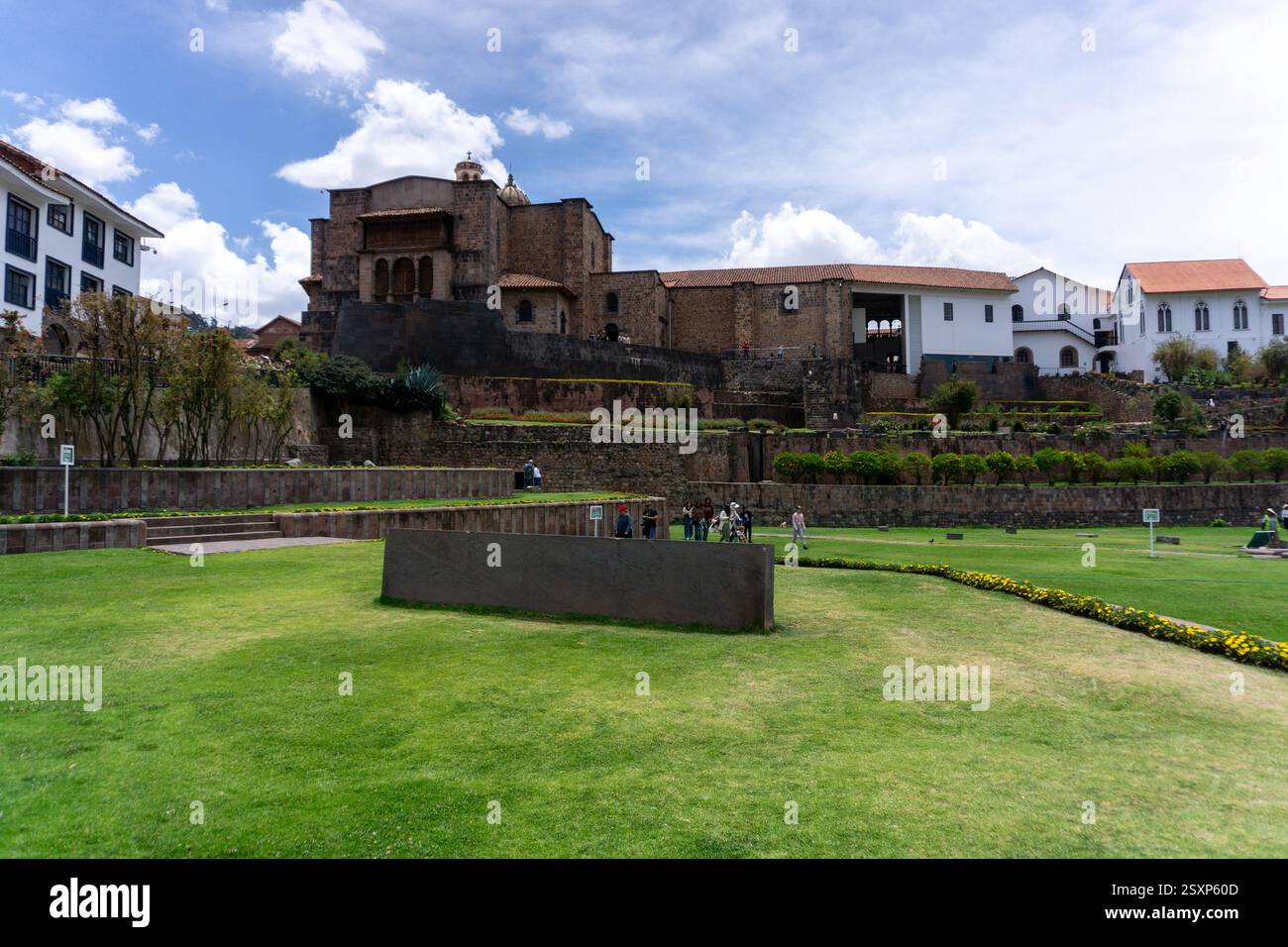 Coricancha Temple in Cusco Peru featuring Inca walls and colonial ...