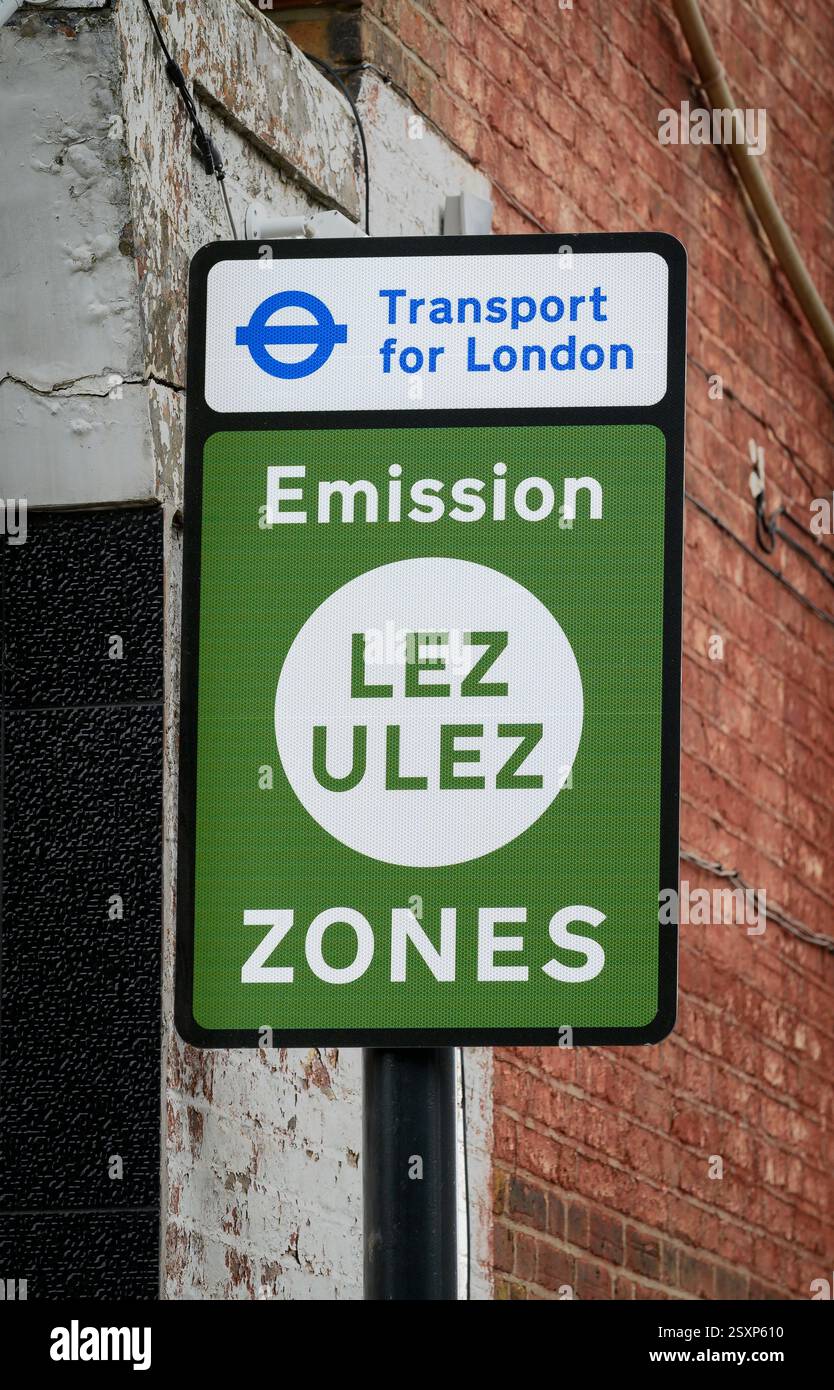 ULEZ zone in London Stock Photo - Alamy
