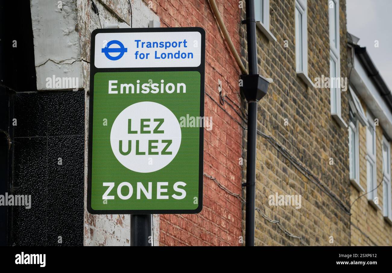 ULEZ zone in London Stock Photo - Alamy