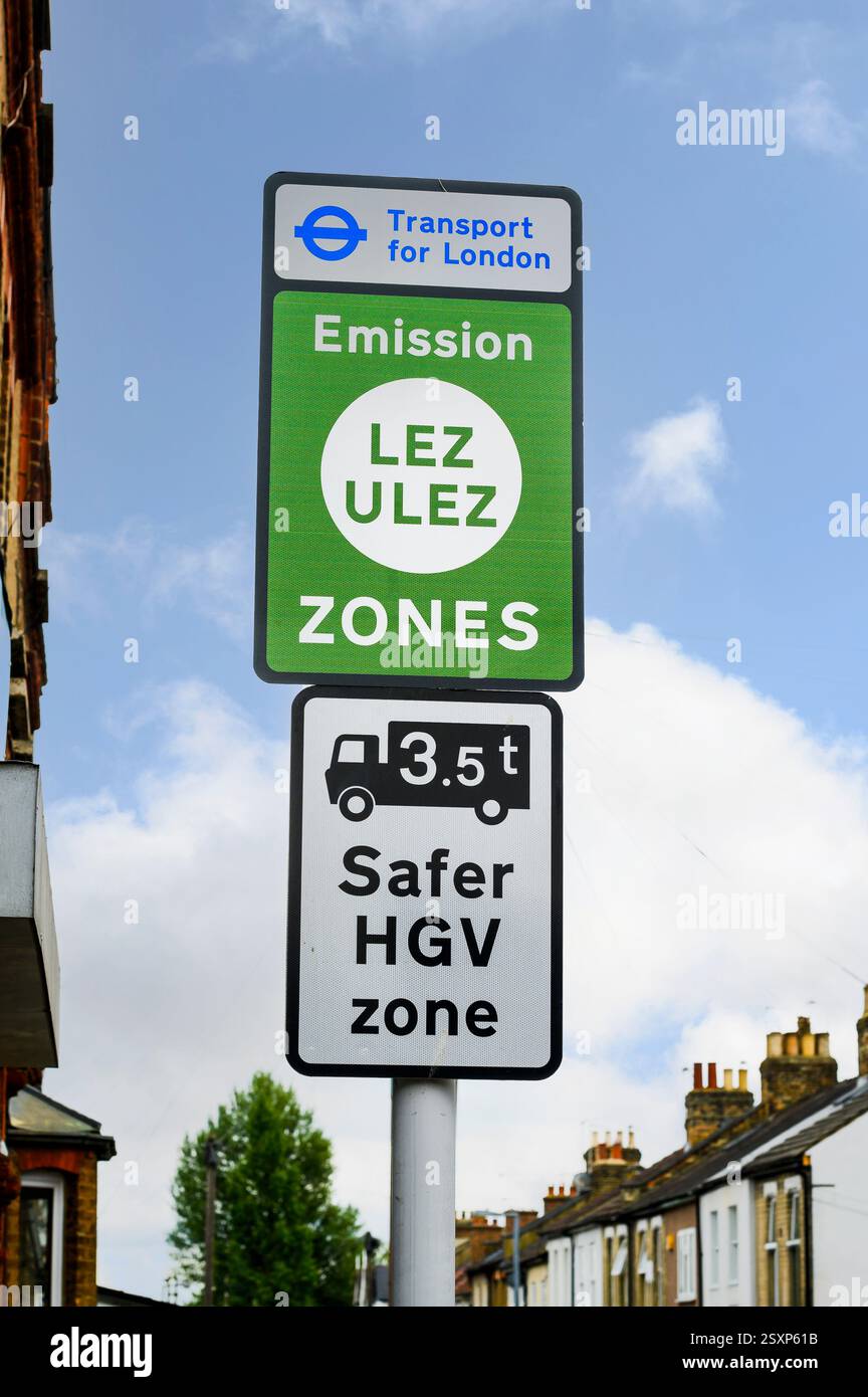 ULEZ zone in London Stock Photo - Alamy