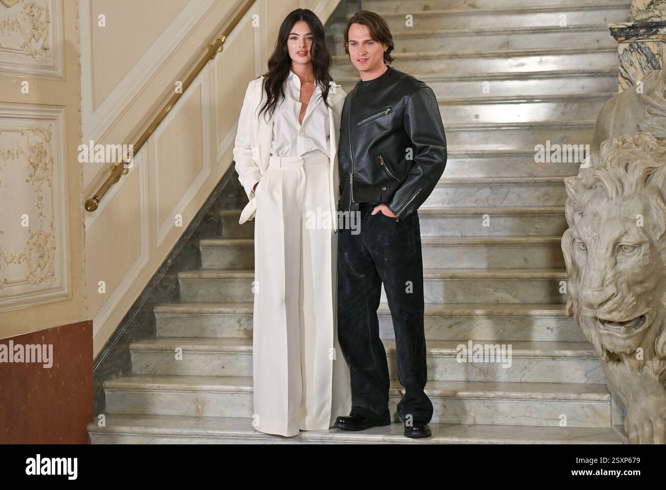 Roma, Lazio. 25th Feb, 2025. Deva Cassel, Saul Nanni during the Tv ...