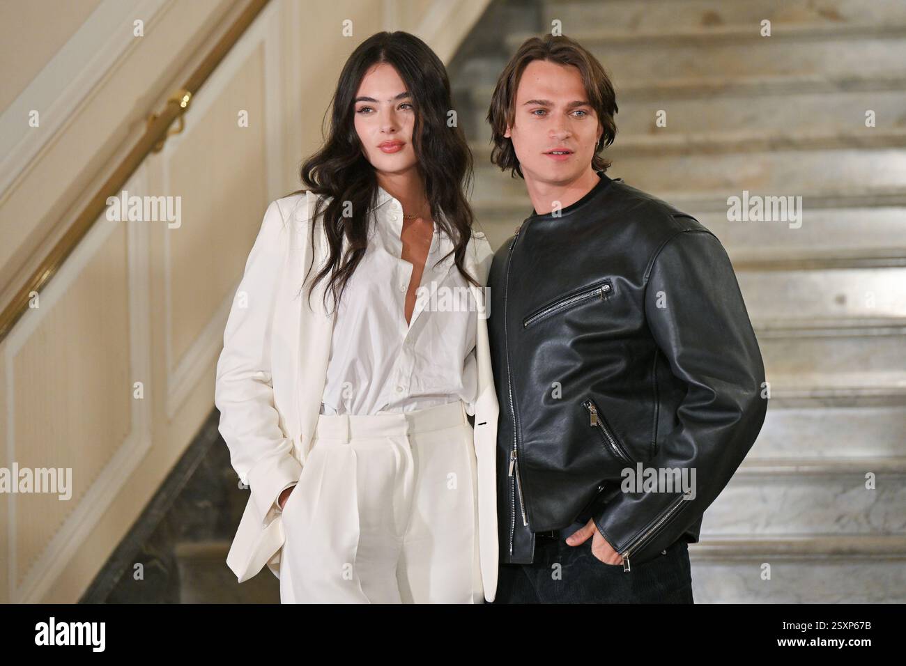 Roma, Lazio. 25th Feb, 2025. Deva Cassel, Saul Nanni during the Tv ...