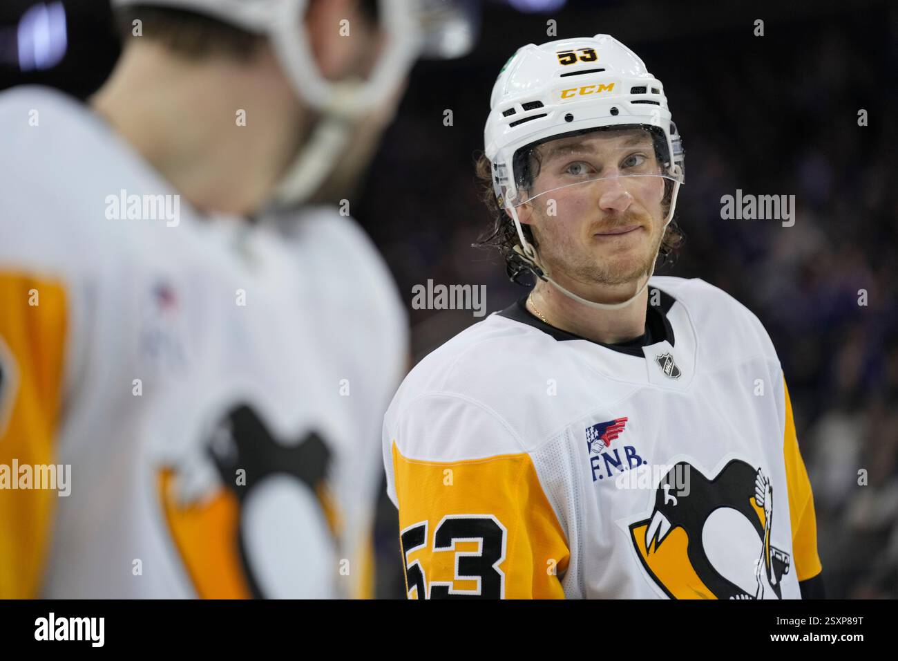 Pittsburgh Penguins' Philip Tomasino during the second period of an NHL ...