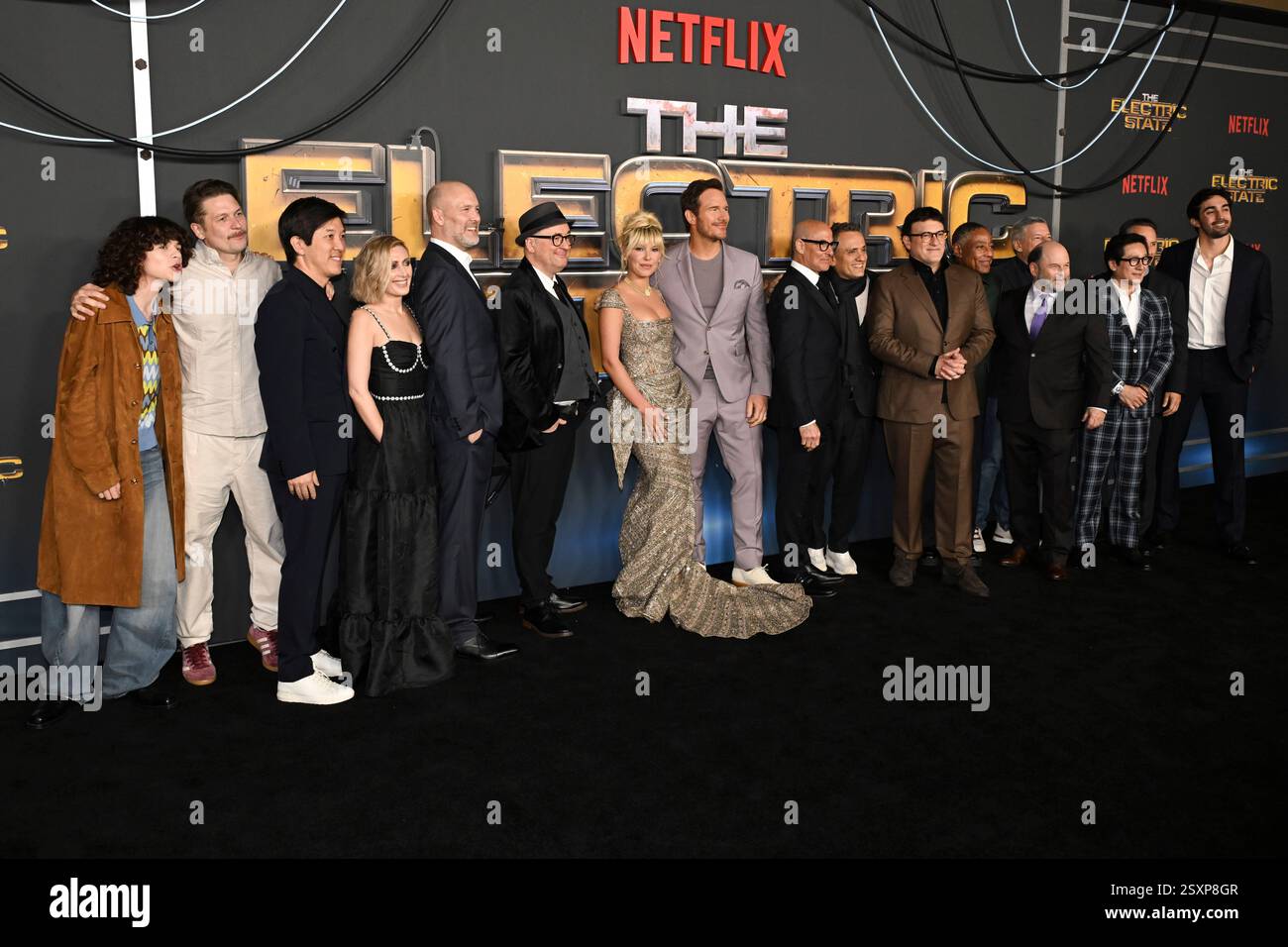 February 24, 2025, Hollywood, California, USA: (L-R) Woody Norman, Simon StÃ¥lenhag, Dan Lin ...