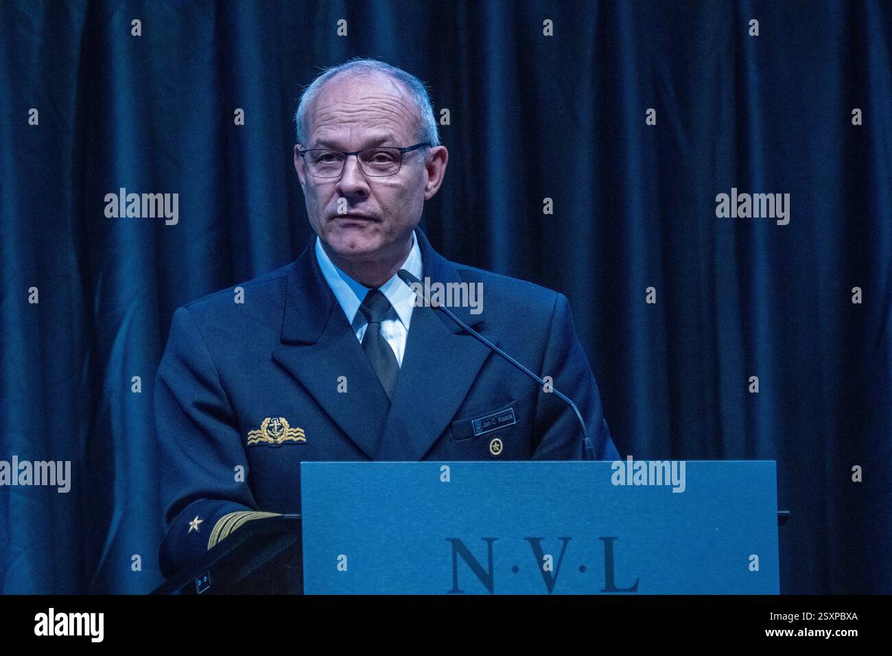 Wolgast, Germany. 25th Feb, 2025. Jan Christian Kaack, Vice Admiral of ...