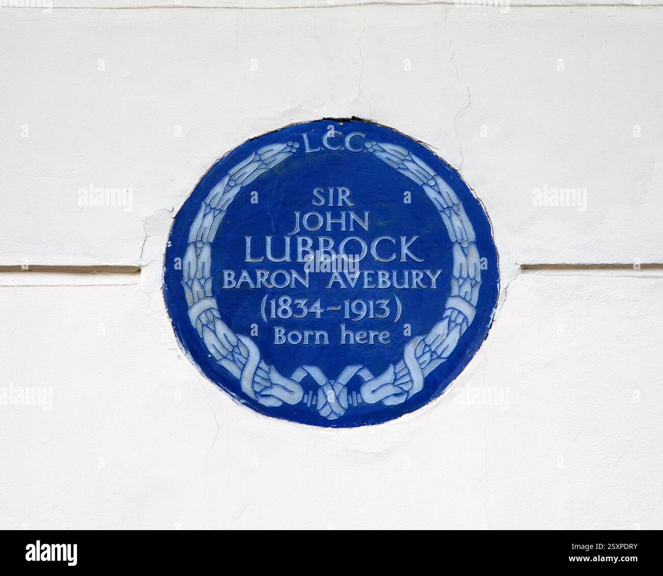 London, UK - March 14th 2023: Close-up of a blue plaque, located on ...
