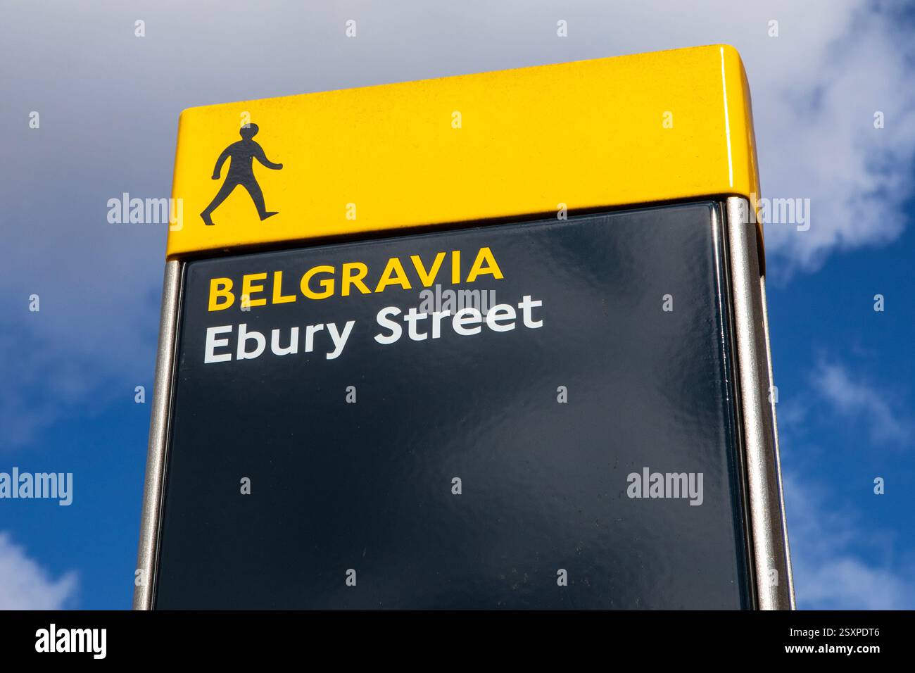 A sign on Ebury Street in the Belgravia area of London, UK Stock Photo ...