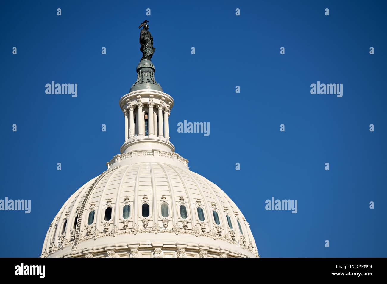 WASHINGTON DC — The dome of the United States Capitol building stands ...