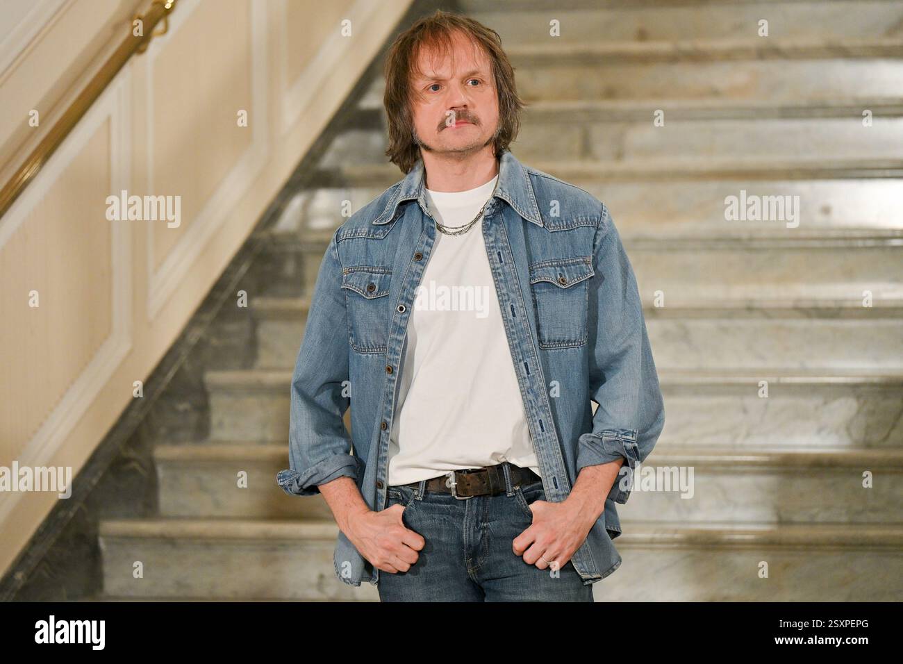 Roma, Lazio. 25th Feb, 2025. Tom Shankland during the Tv series Netflix ...