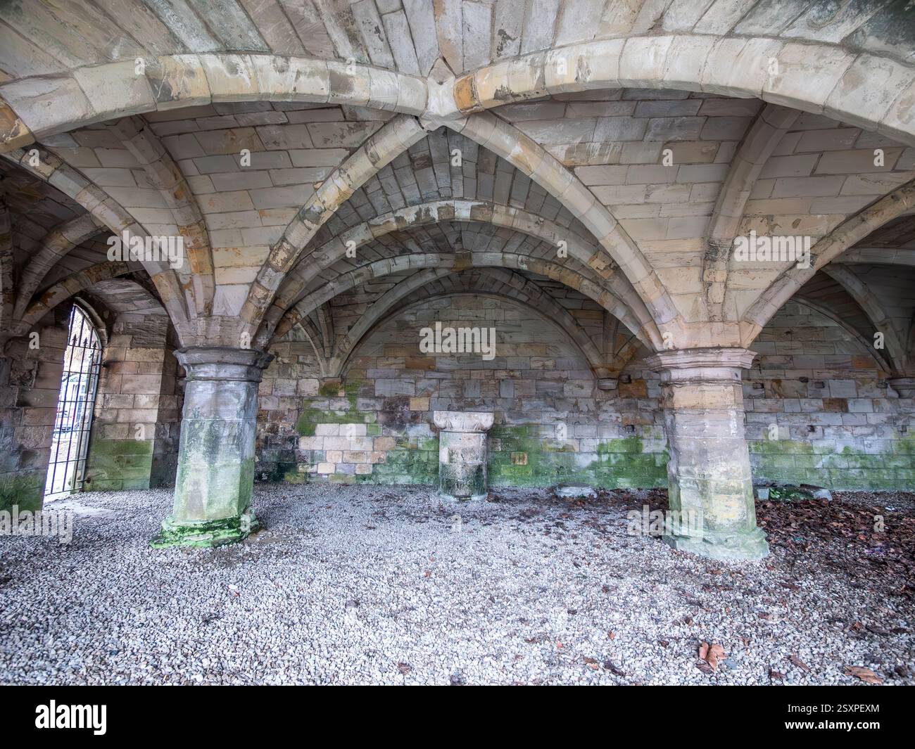 The image is of the 12th century ruins and of what remains of the ...