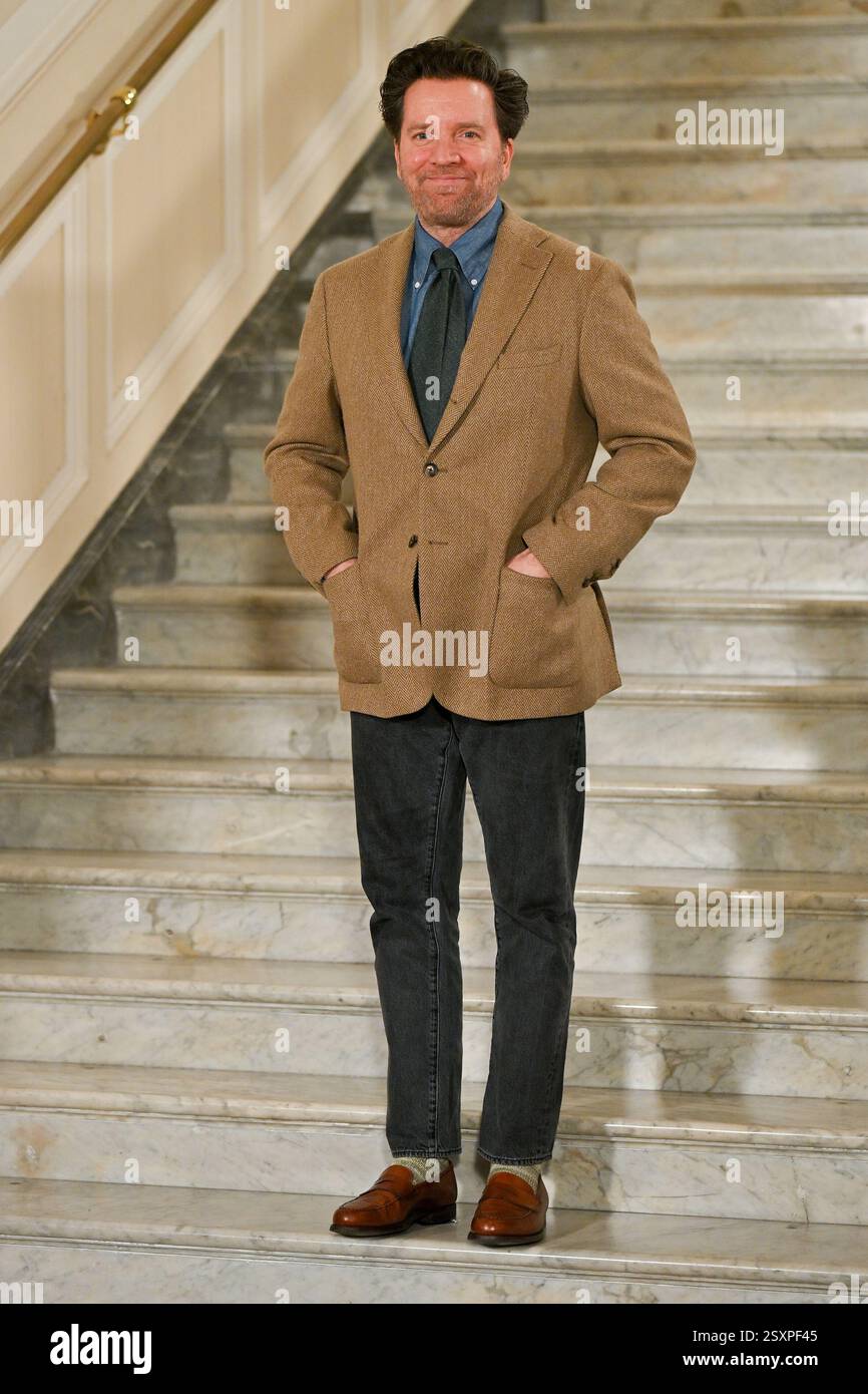 Roma, Lazio. 25th Feb, 2025. Richard Warlow during the Tv series ...
