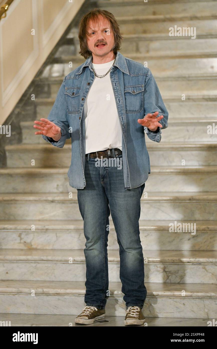 Roma, Lazio. 25th Feb, 2025. Tom Shankland during the Tv series Netflix ...