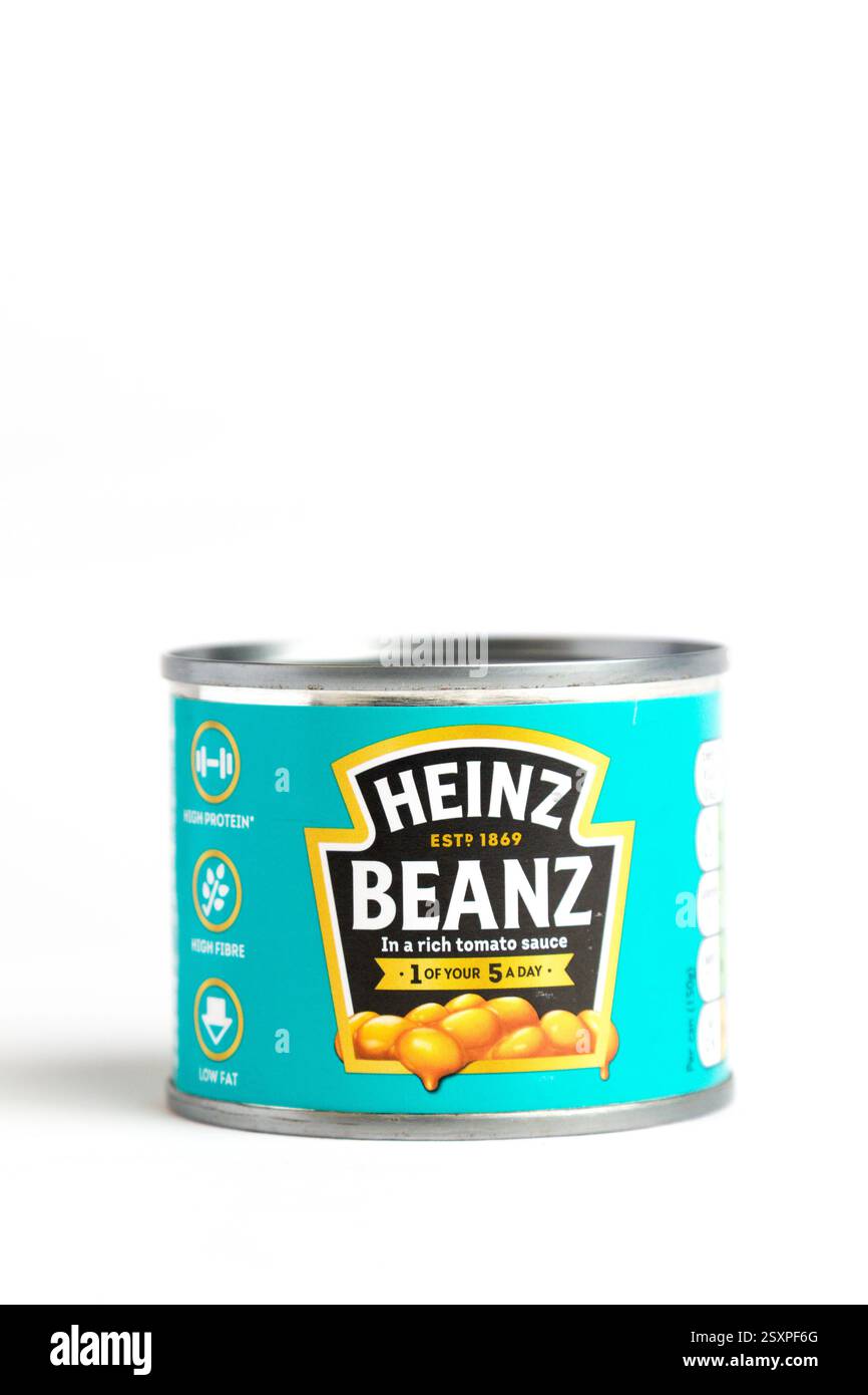 London, United Kingdom 25th February 2025 :- A Small Tin of Heinz Baked ...