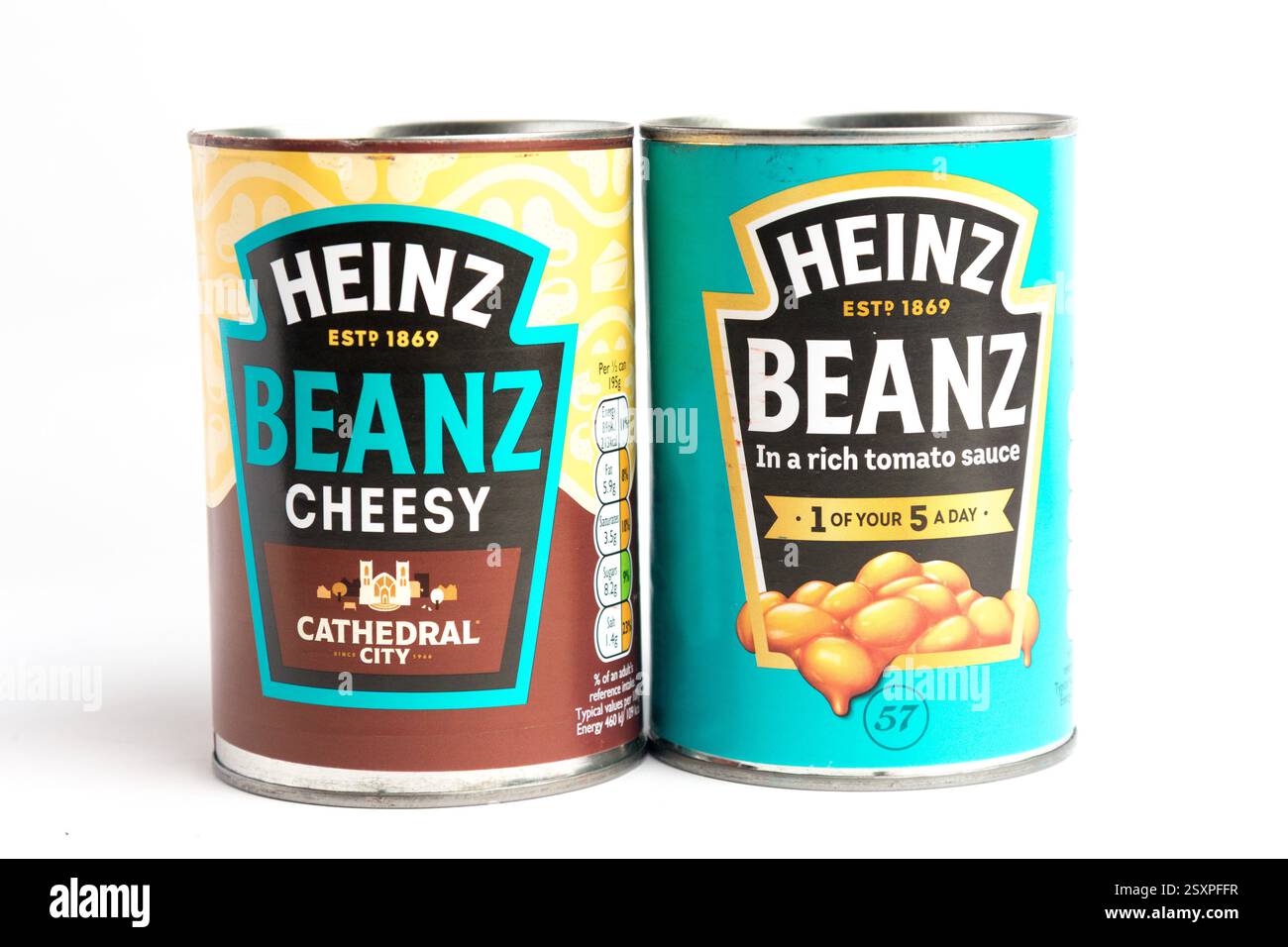 London, United Kingdom 25th February 2025 :- Tins of Original Heinz ...