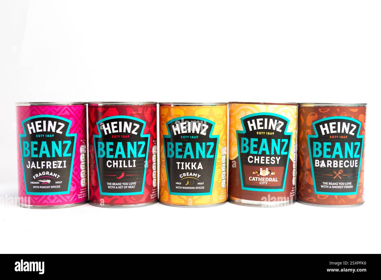 London, United Kingdom 25th February 2025 :- Variations of Heinz Baked ...