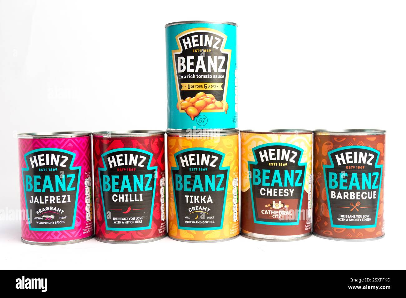 London, United Kingdom 25th February 2025 :- Variations of Heinz Baked ...