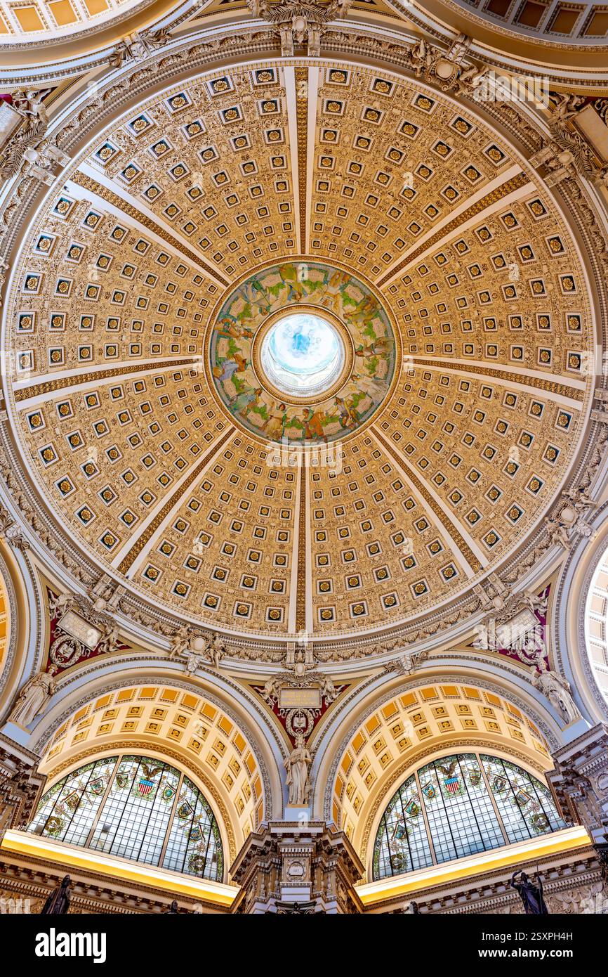WASHINGTON DC — The Main Reading Room of the Library of Congress Thomas ...