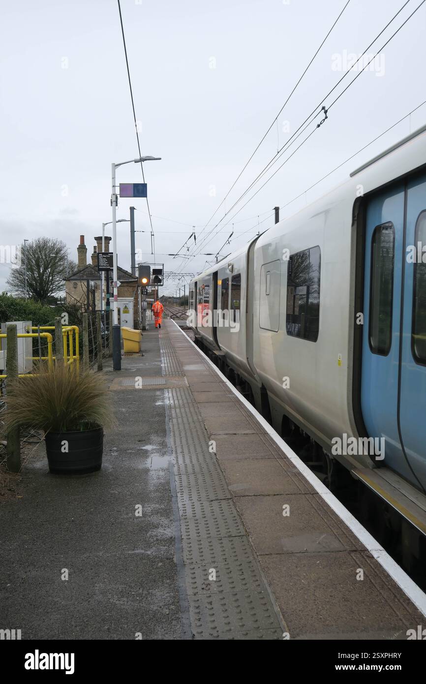 Foxton railway station sign hi-res stock photography and images - Alamy