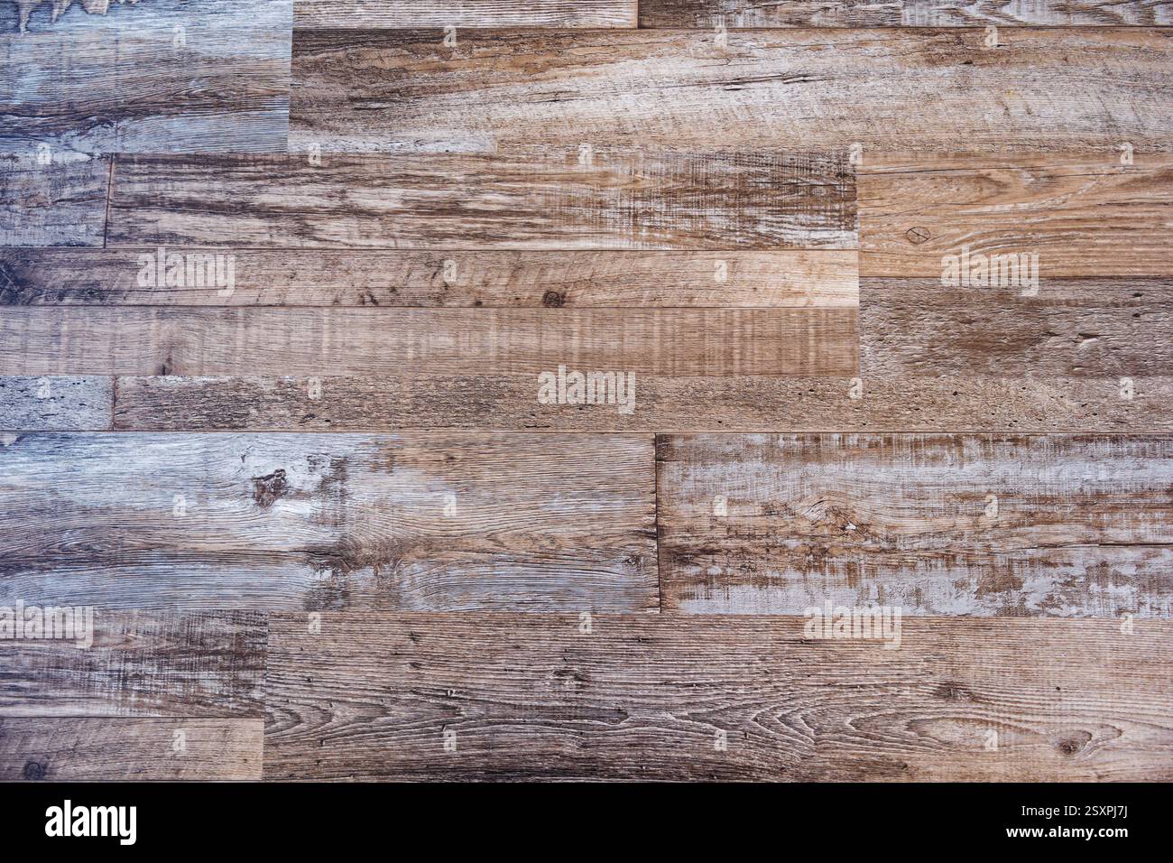 Realistic rustic wood looking vinyl flooring closeup view textured barn ...