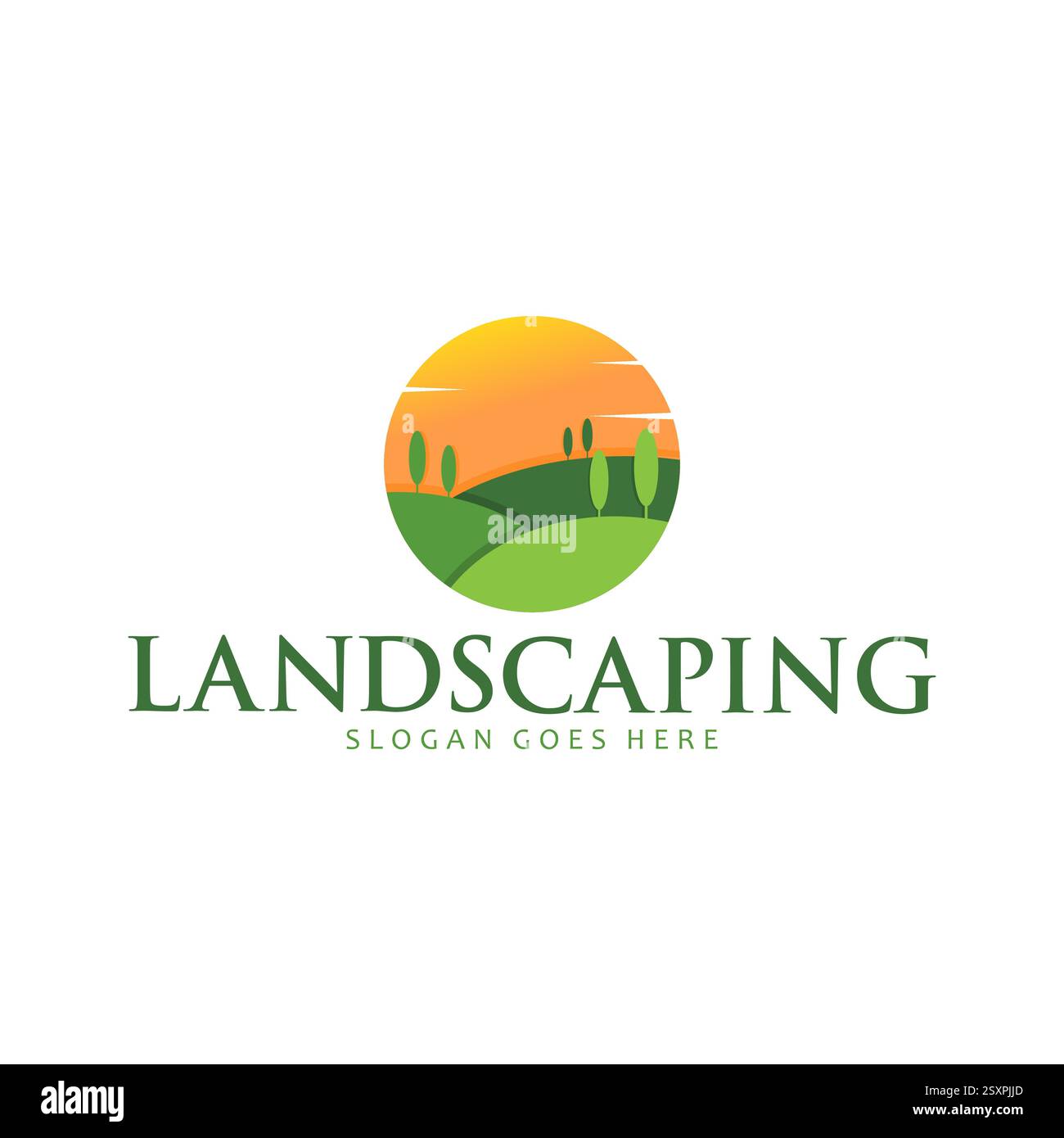Landscaping elements set Cut Out Stock Images & Pictures - Alamy