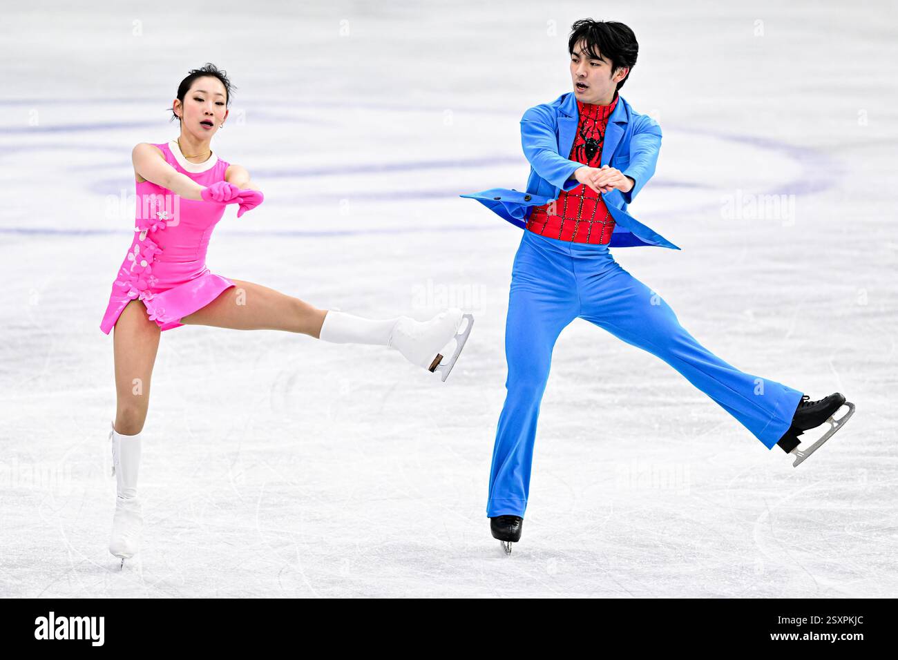 Sara KISHIMOTO & Atsuhiko TAMURA (JPN), during Junior Ice Dance ...