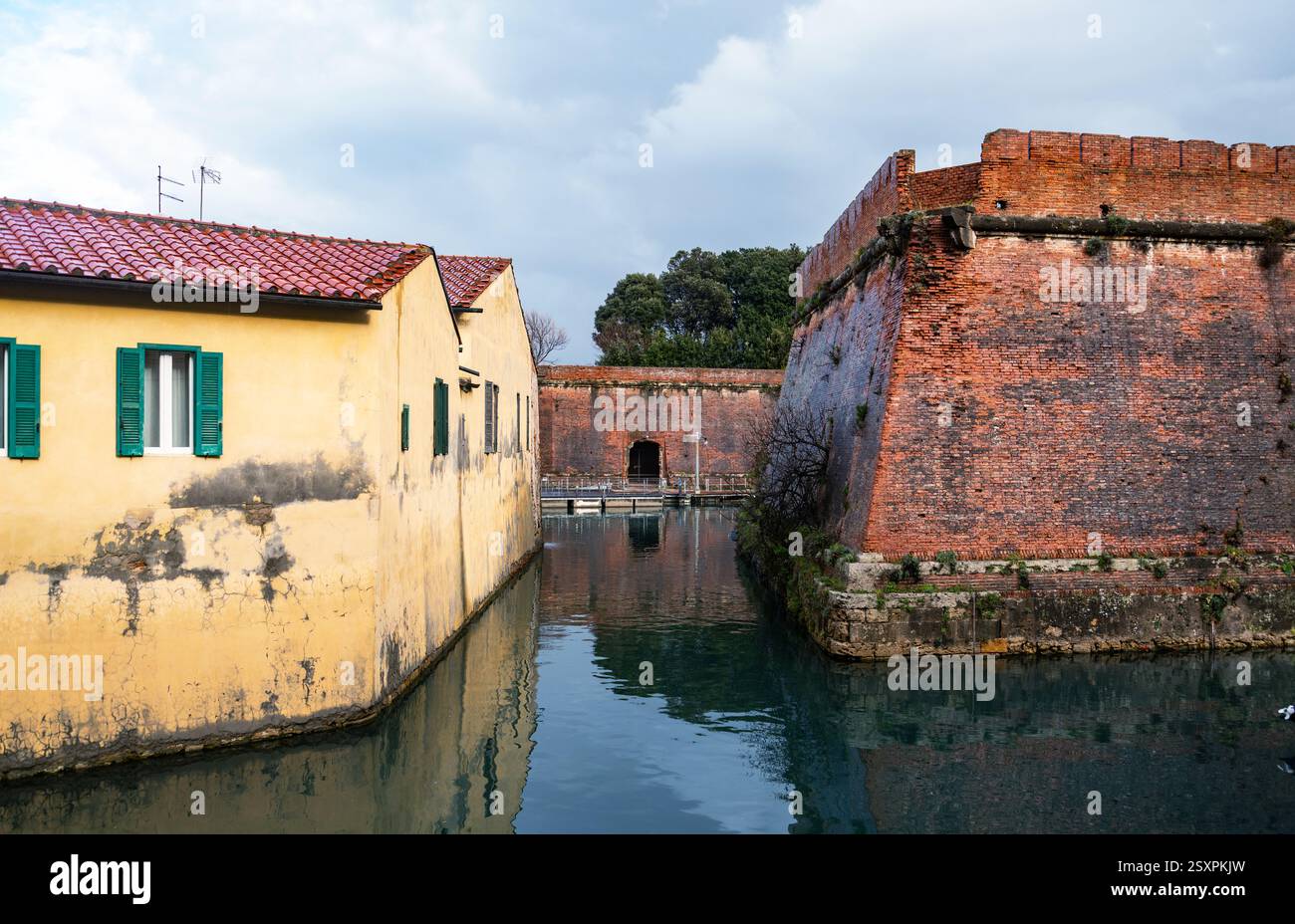 the Fortezza Vecchia (Old Fortress). part of the fortification system in Livorno, Tuscany, Italy ...