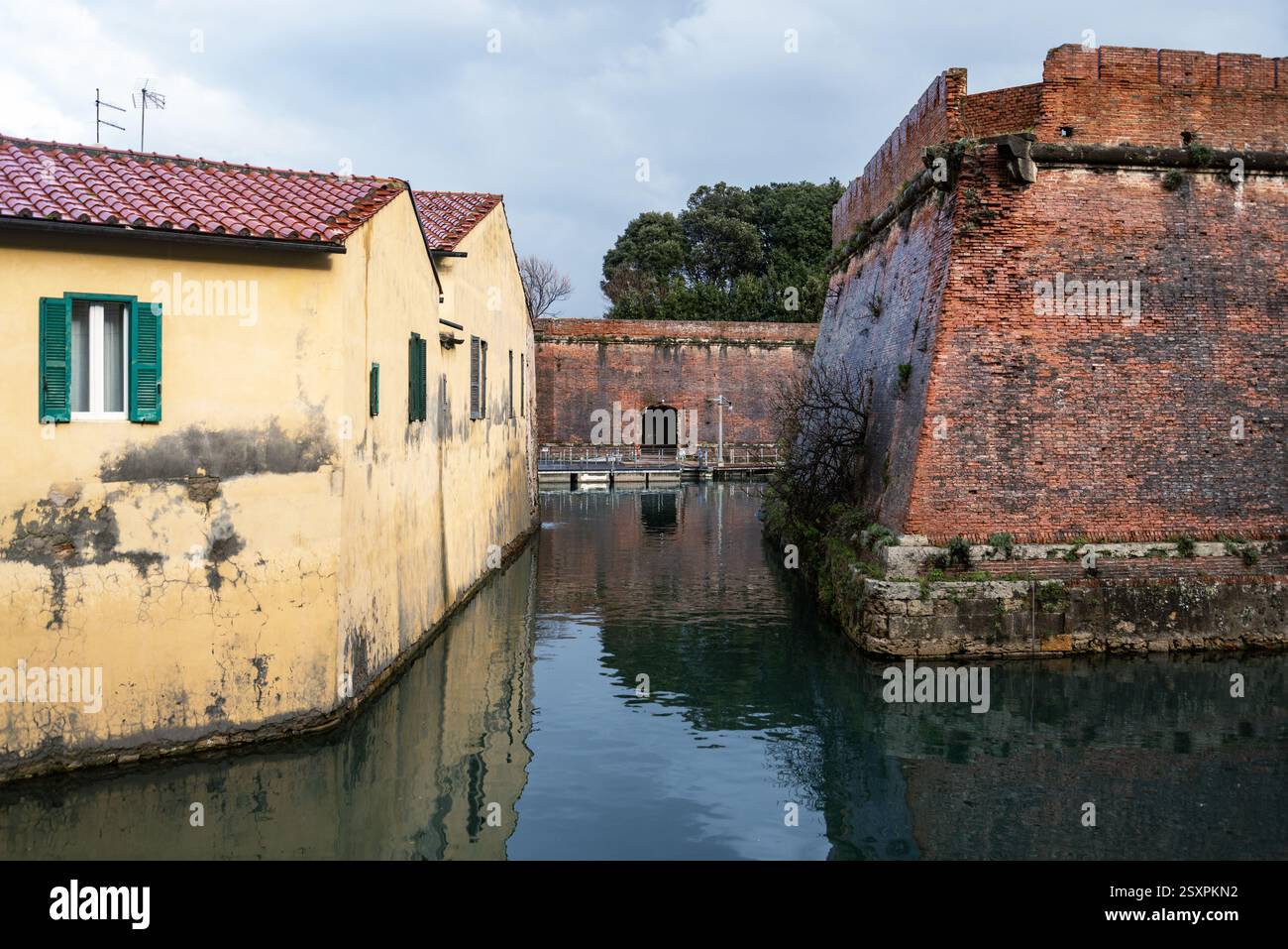 the Fortezza Vecchia (Old Fortress). part of the fortification system in Livorno, Tuscany, Italy ...