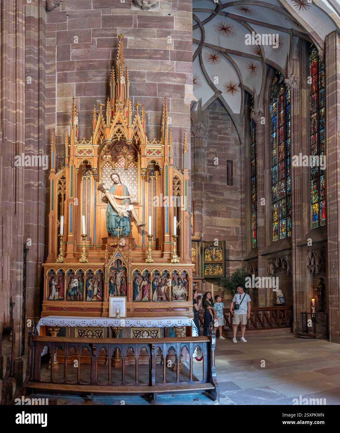 Strasbourg, France - 06 26 2024: Strasbourg cathedral. Panoramic view ...