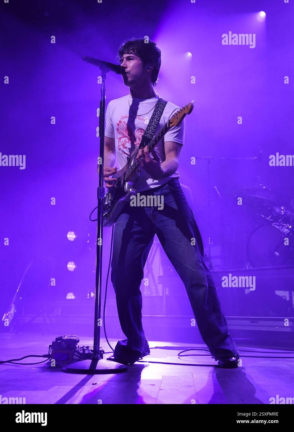 Fort Lauderdale, FL, USA. 24th Feb, 2025. Wallows performs during their ...