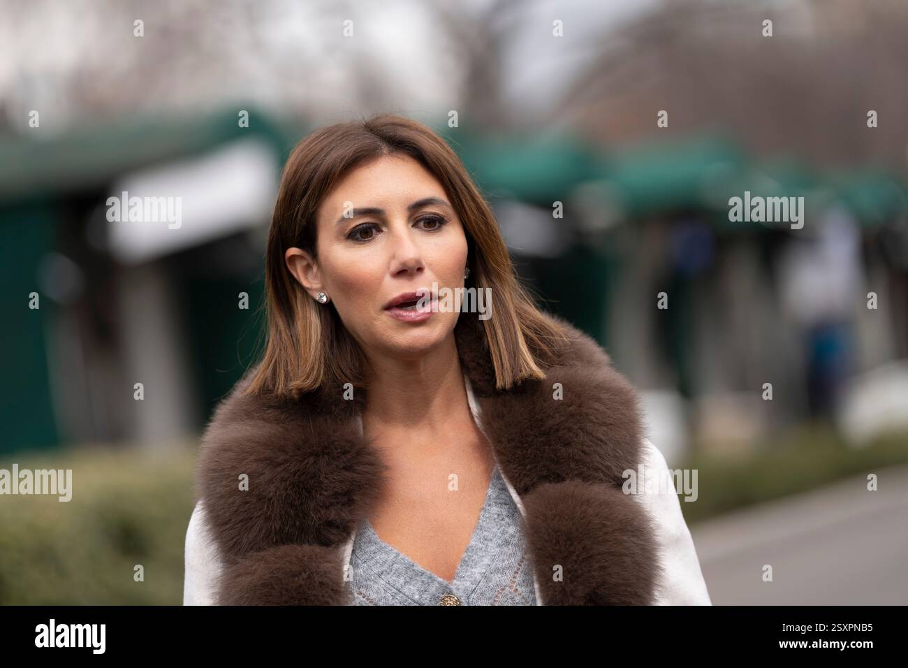 Alina Habba, Counselor to the President speaks to the media outside the ...