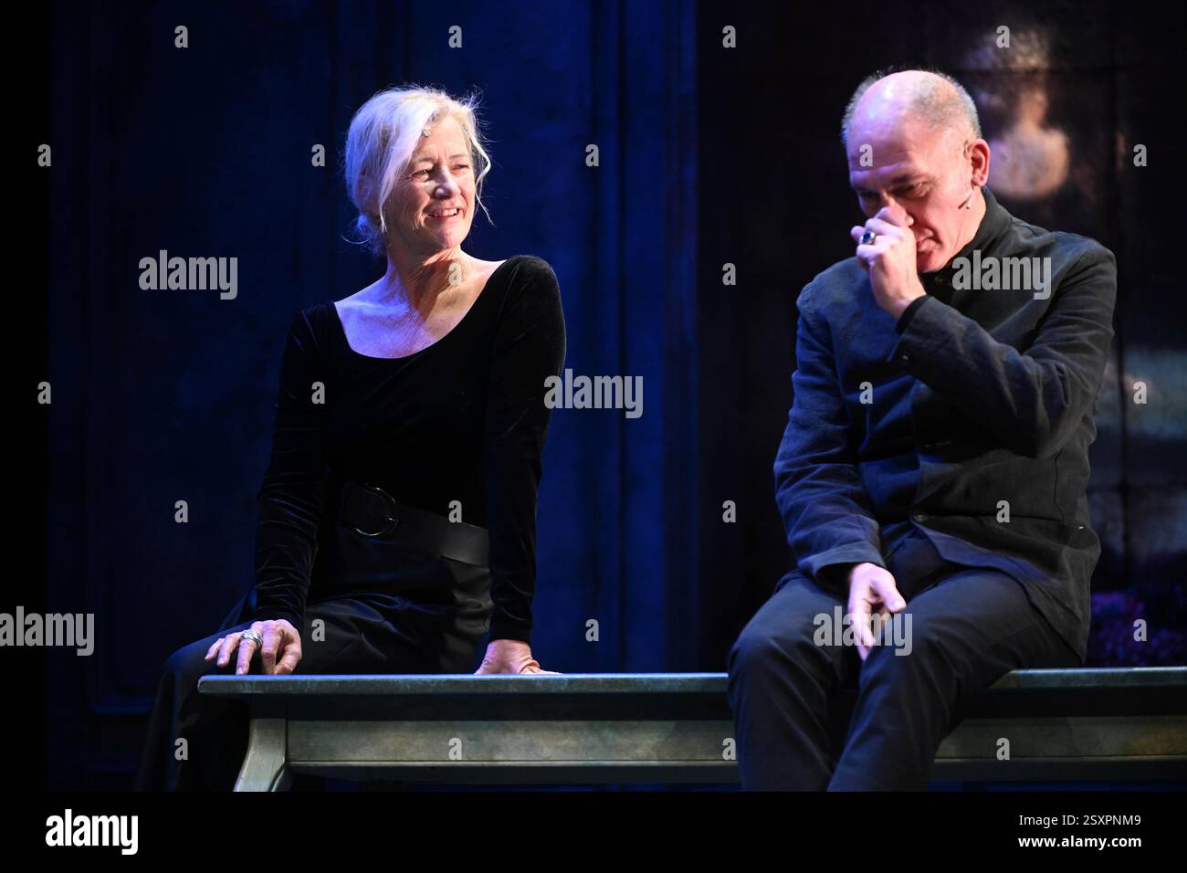 Ana Duato and Darío Grandinetti during the photo exhibition of the play 'La Música', on February ...