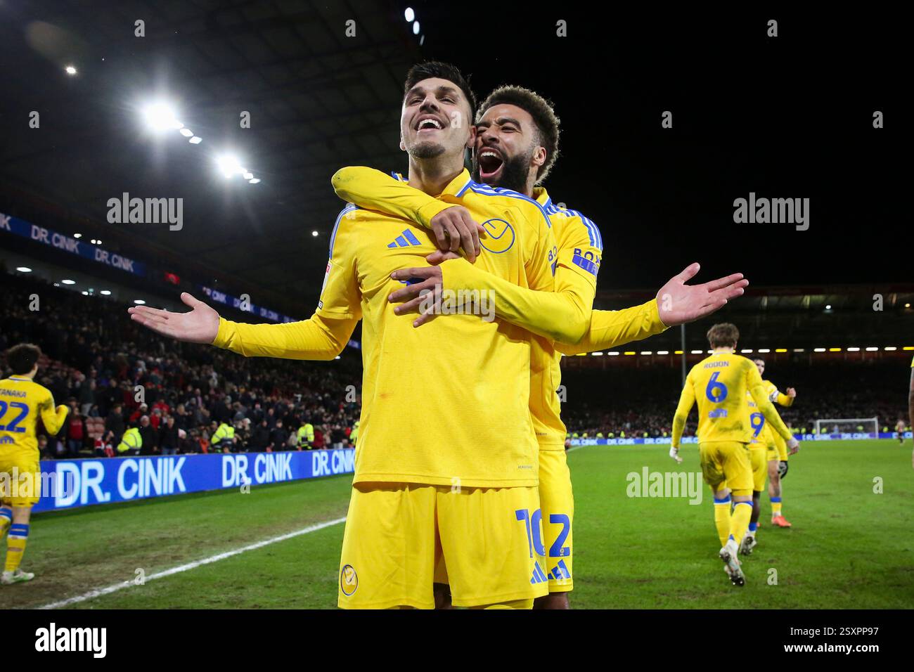 Sheffield, UK. 24th Feb, 2025. Leeds United forward Joel Piroe (10 ...