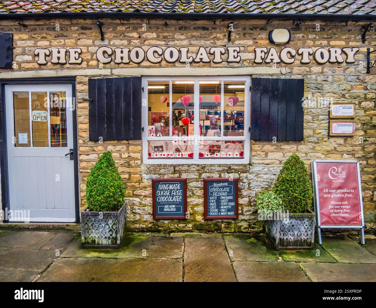 Street scene image of local shops in the North Yorkshire village of ...